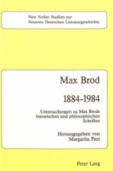 Max Brod 1884-1984 - SKULIMA Wissenschaftliche Versandbuchhandlung